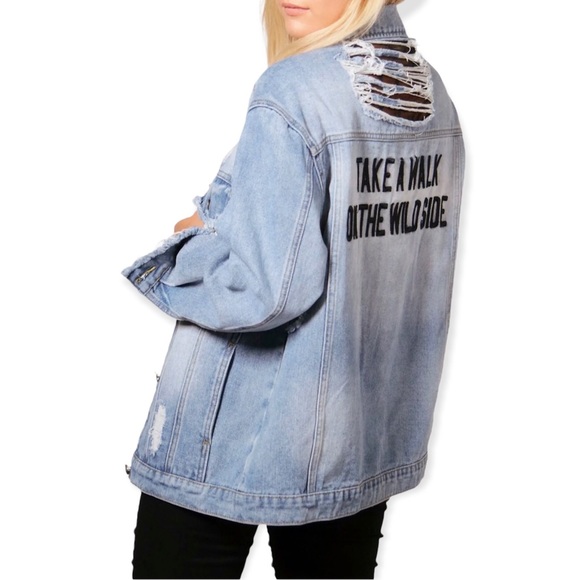 Boohoo | Jackets & Coats | Nwt Boohoo Alisa Black Lace Insert Slash ...